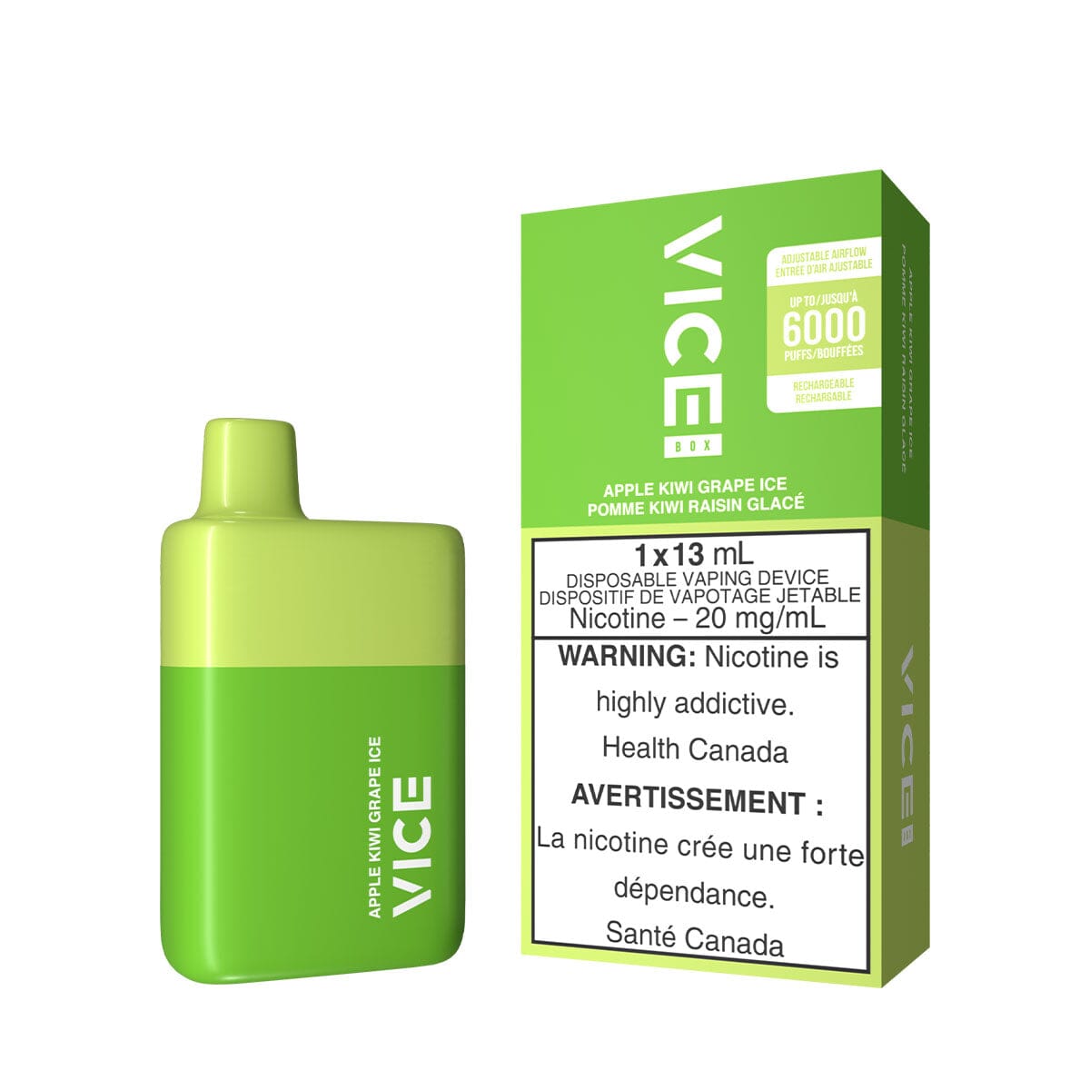 Vice Box Apple Kiwi Grape Ice Disposable Vape Pen | VapeMeet - VapeMeet Inc