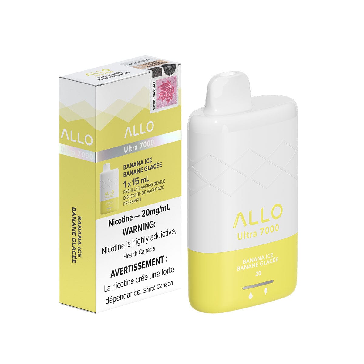 Allo Ultra 7000 Banana Ice Vape | - VapeMeet Inc