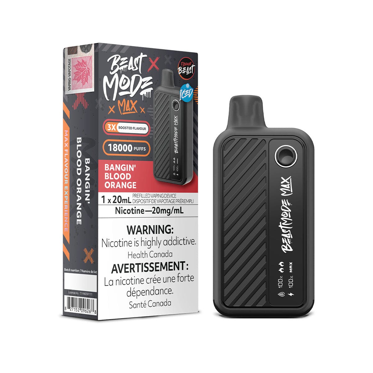 Beast Mode Max Bangin' Blood Orange Iced Disposable Vape | Flavour ...