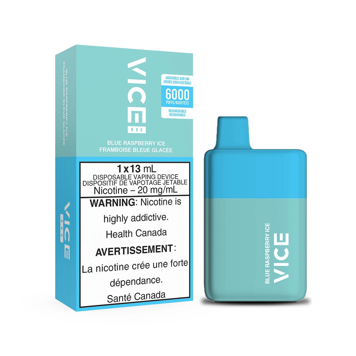 Vice Box Blue Raspberry Ice Disposable Vape Pen | VapeMeet - VapeMeet Inc