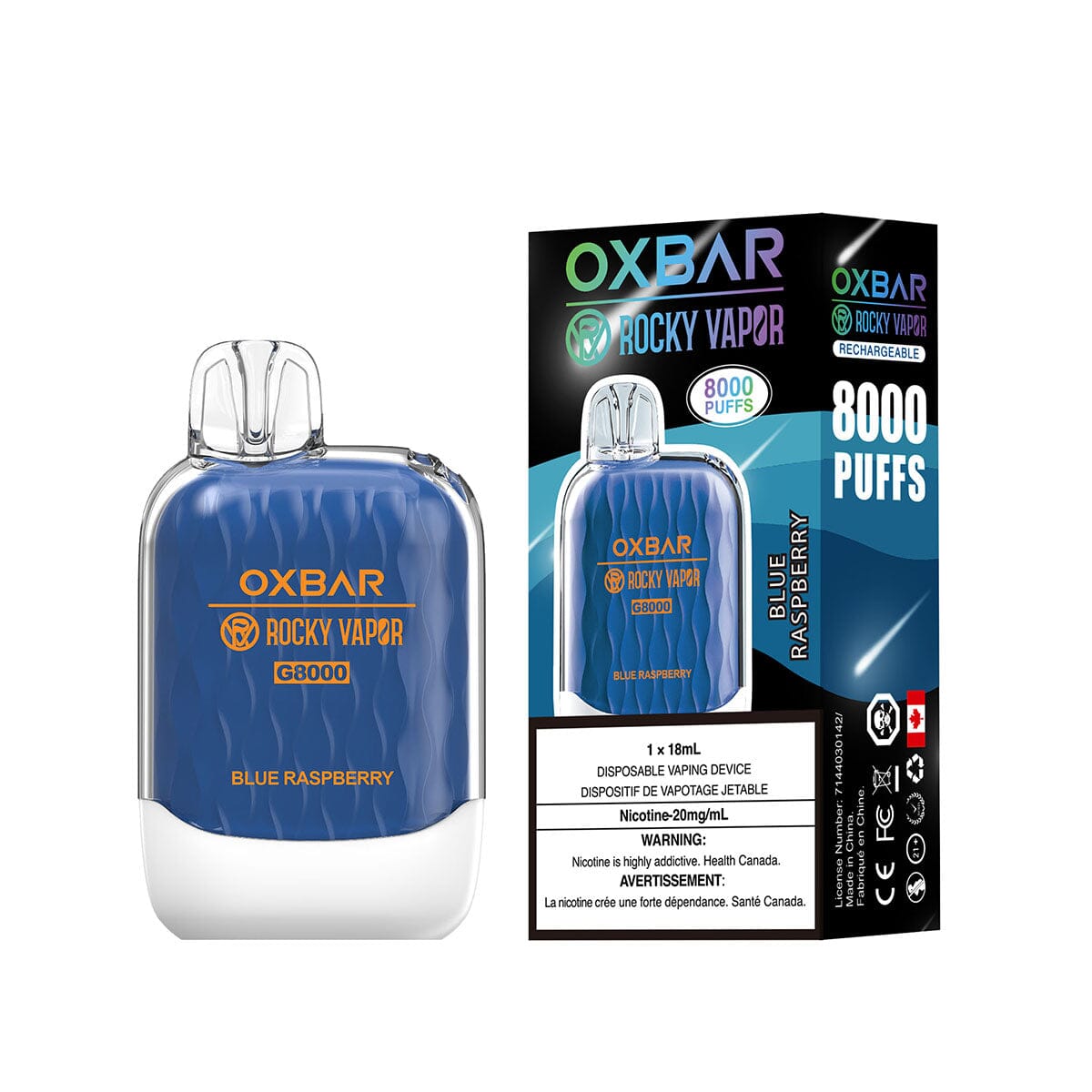 OXBAR G8000 Blue Raspberry Disposable | Your local vape store ...