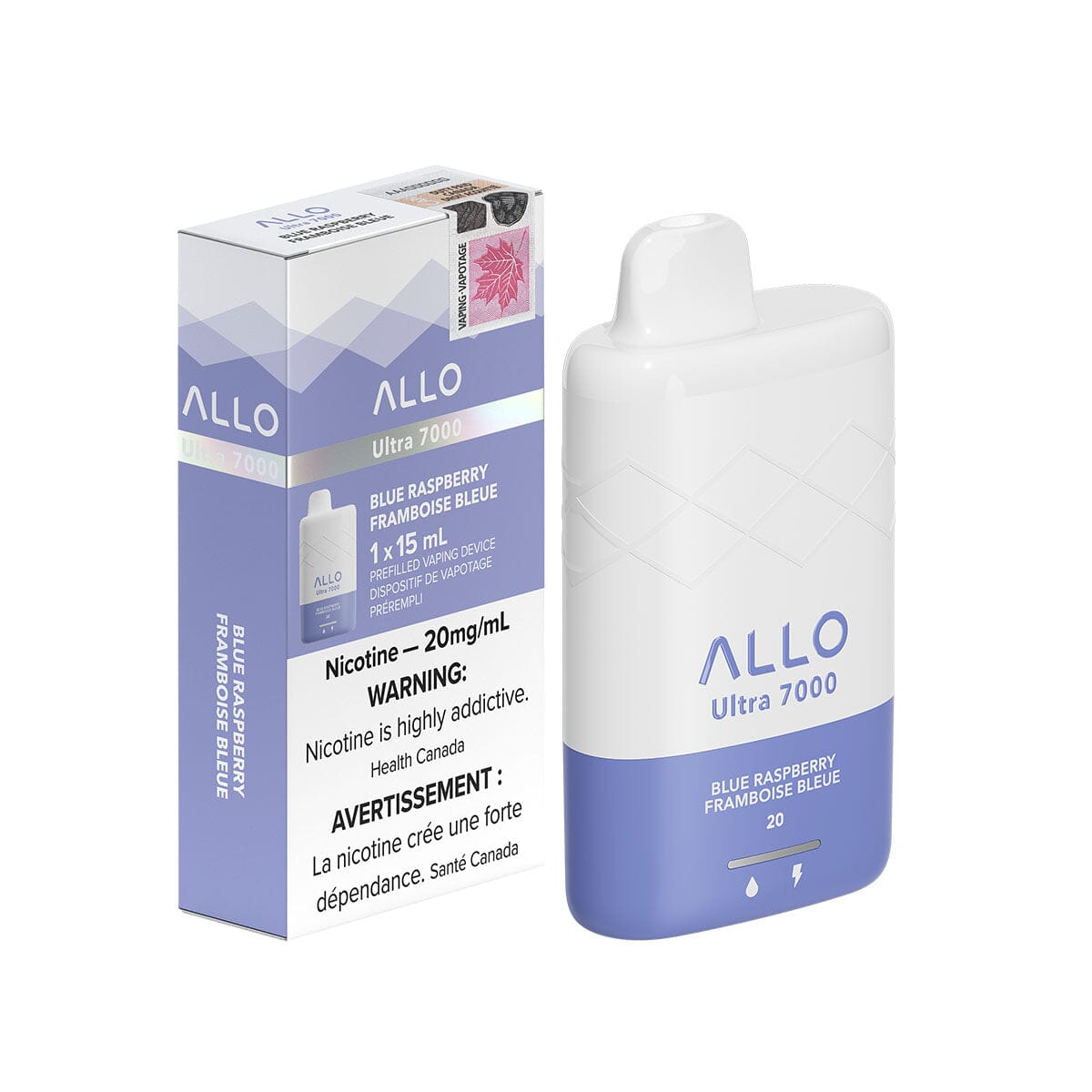 Allo Ultra 7000 Blue Raspberry Vape | – VapeMeet Inc