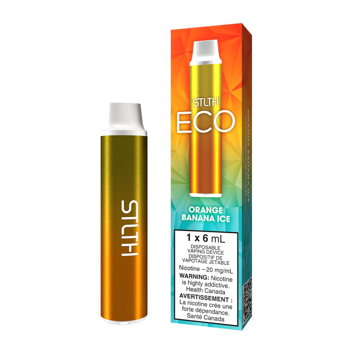 STLTH ECO Orange Banana Ice: Tropical Vape Delight - VapeMeet Inc