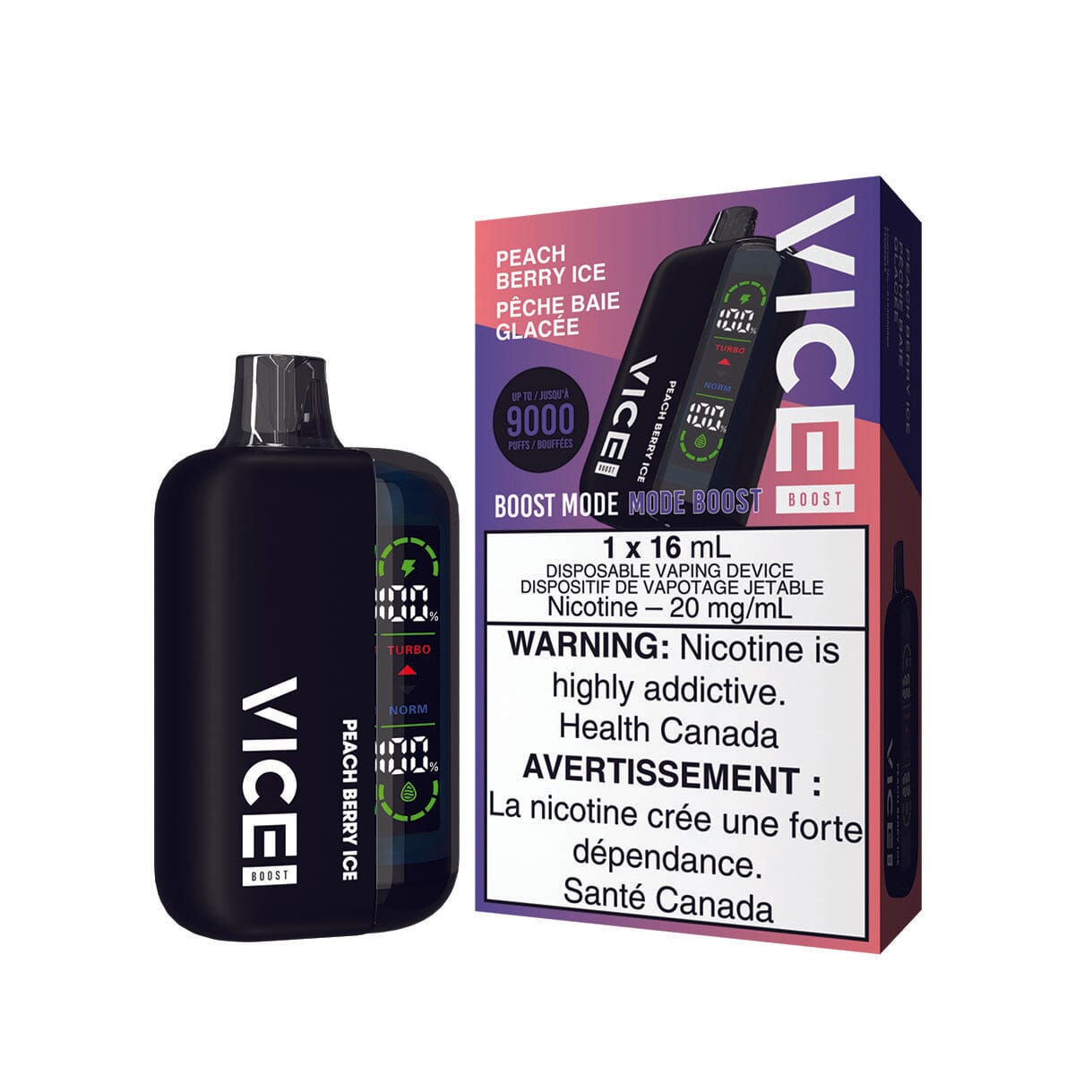 Vice Boost Peach Berry Ice Disposable Vape Pen | VapeMeet - VapeMeet Inc