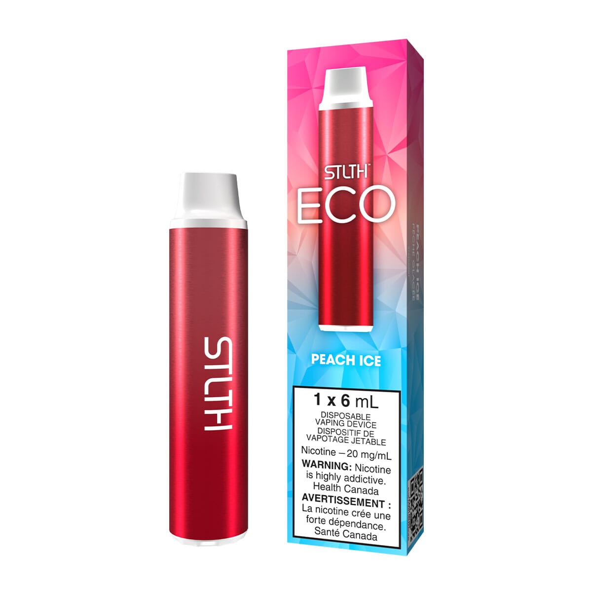 STLTH ECO Peach Ice Disposable Vape Pen - VapeMeet Inc