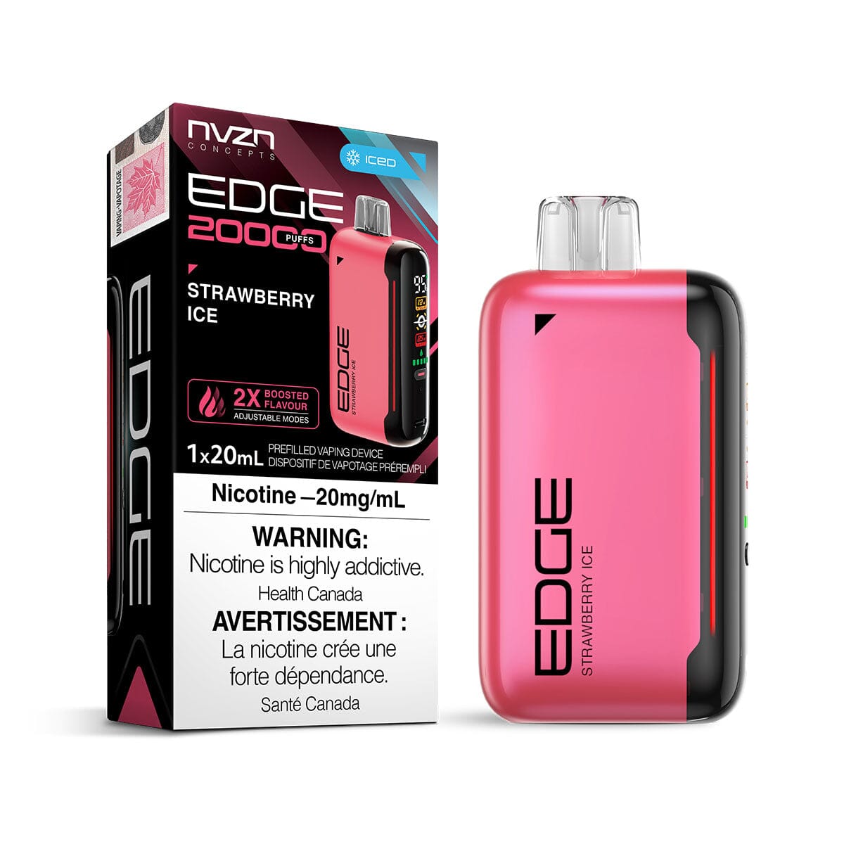 Edge by NVZN 20K Strawberry Ice Disposable Vape | VapeMeet - VapeMeet Inc